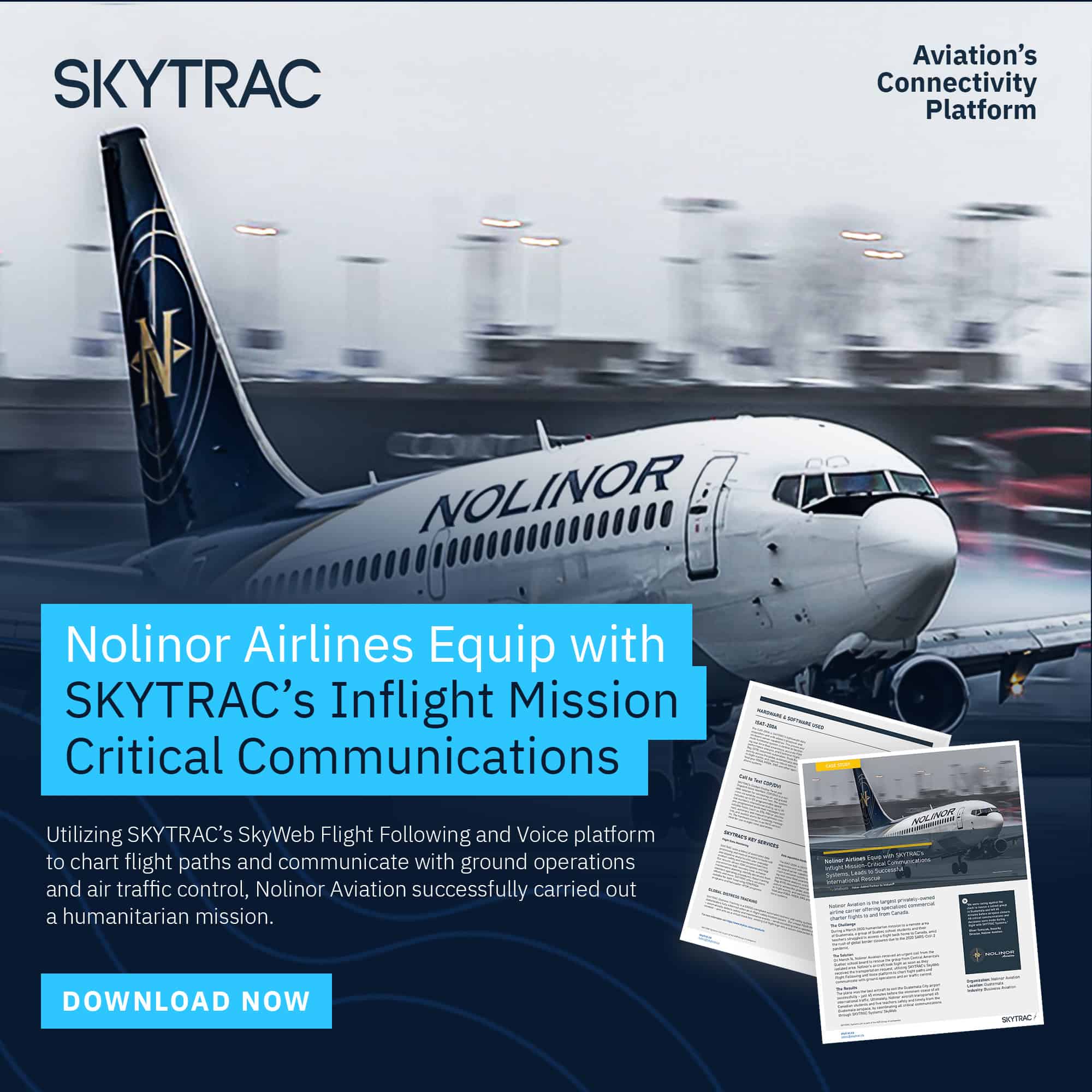Case Study: Nolinor Airlines Equip with SKYTRAC’s Inflight Mission ...